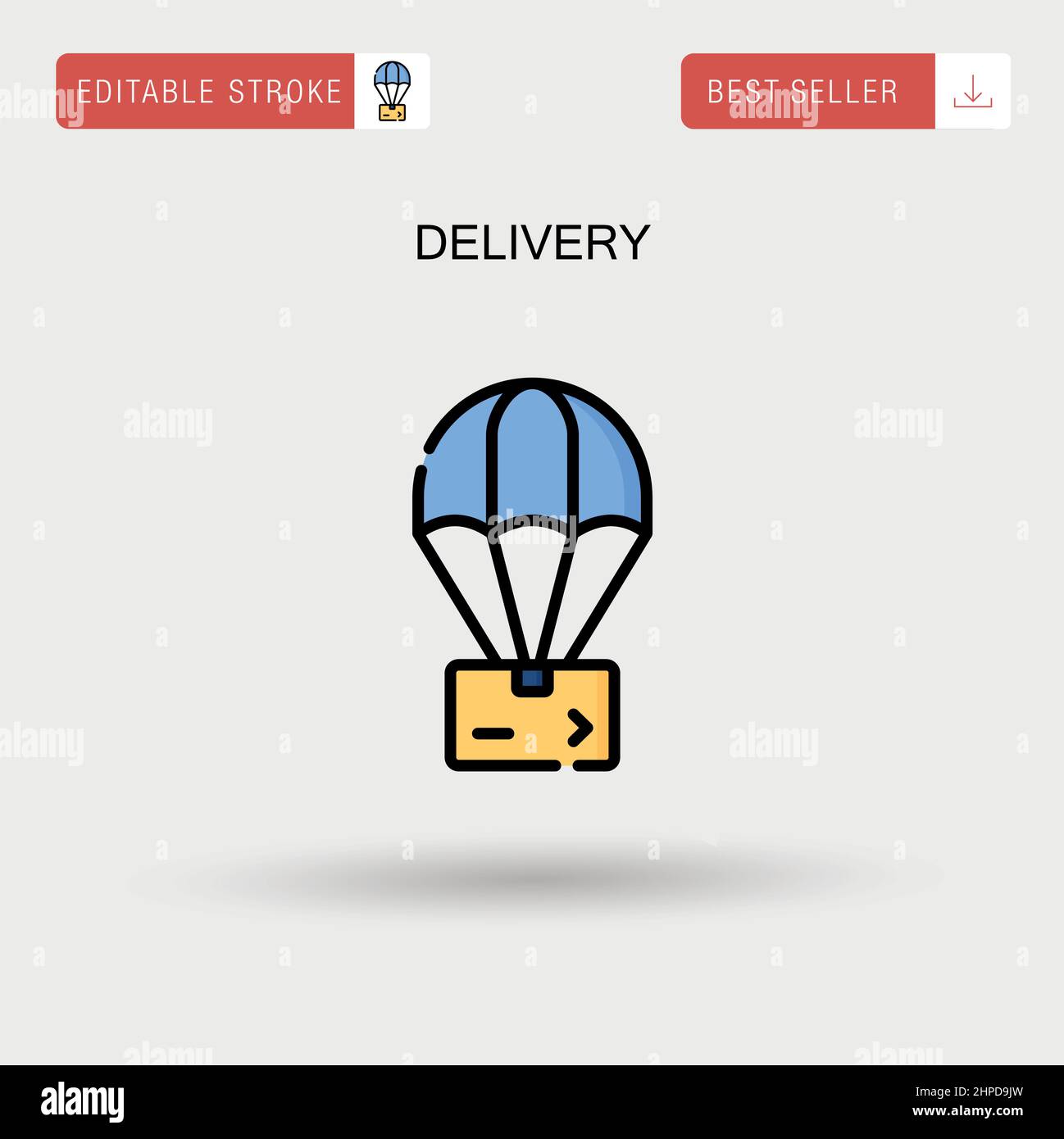 Delivery Simple vector icon Stock Vector Image & Art - Alamy