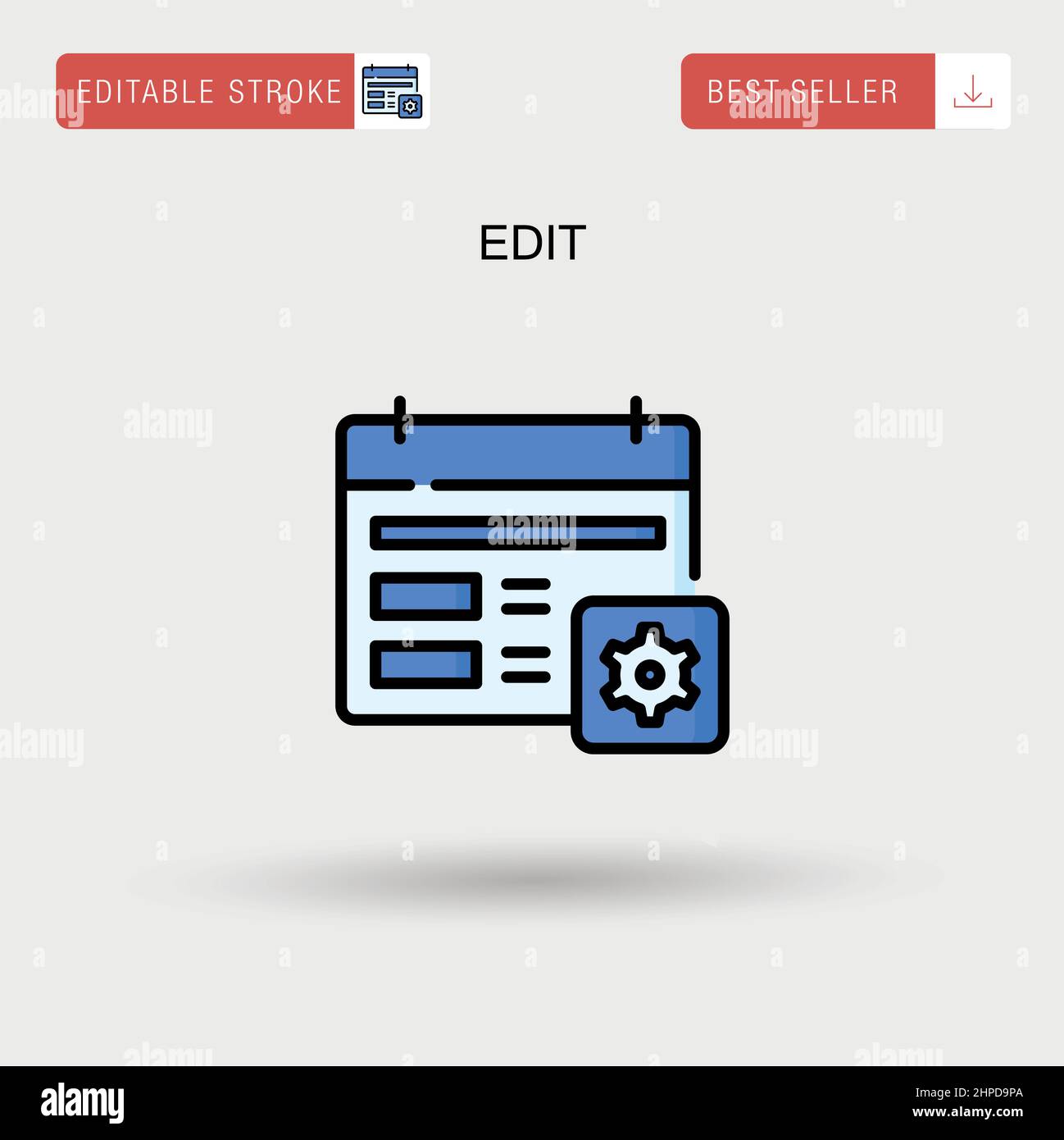 Edit Simple vector icon Stock Vector Image & Art - Alamy