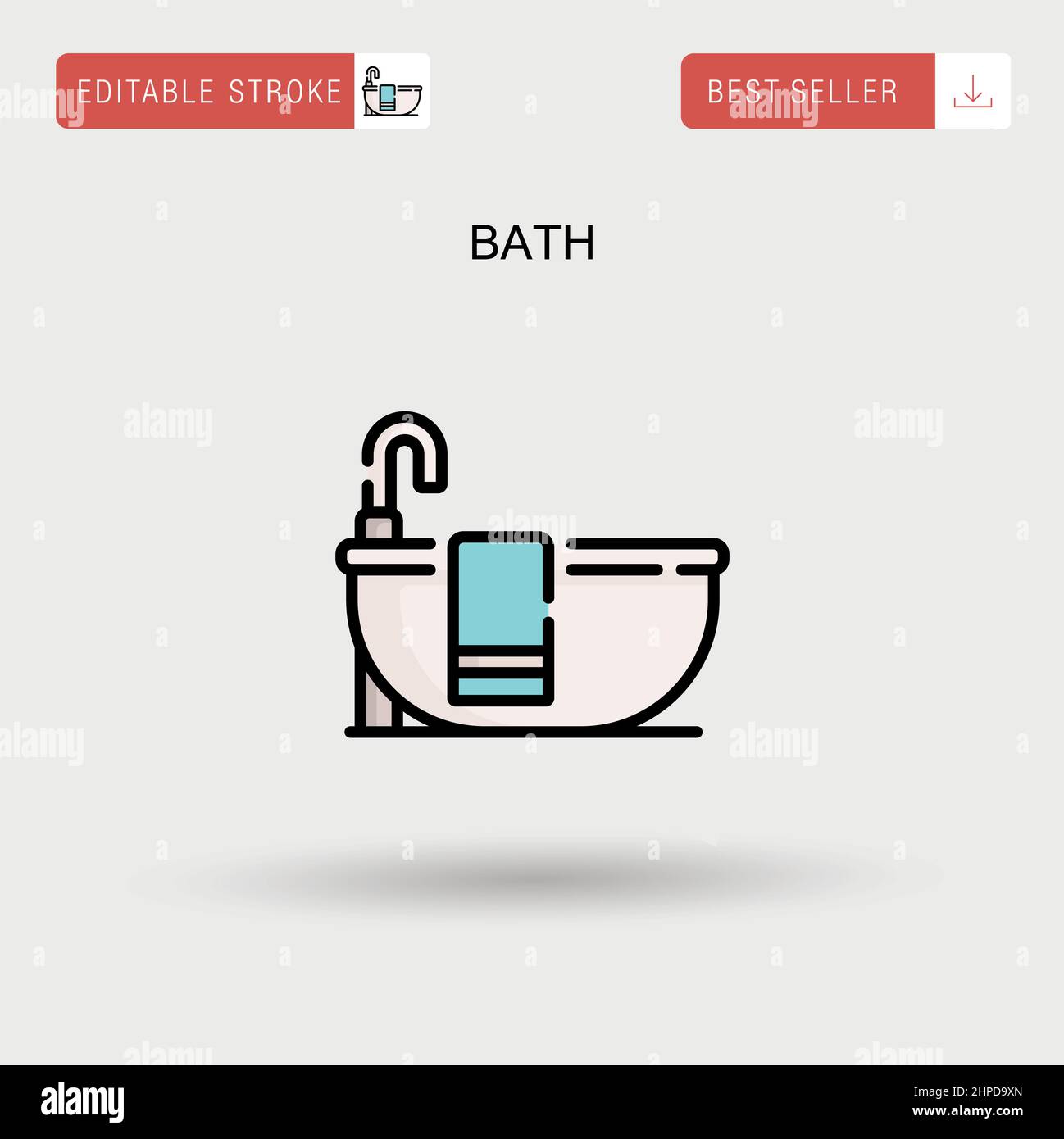 Bath Simple vector icon Stock Vector Image & Art - Alamy
