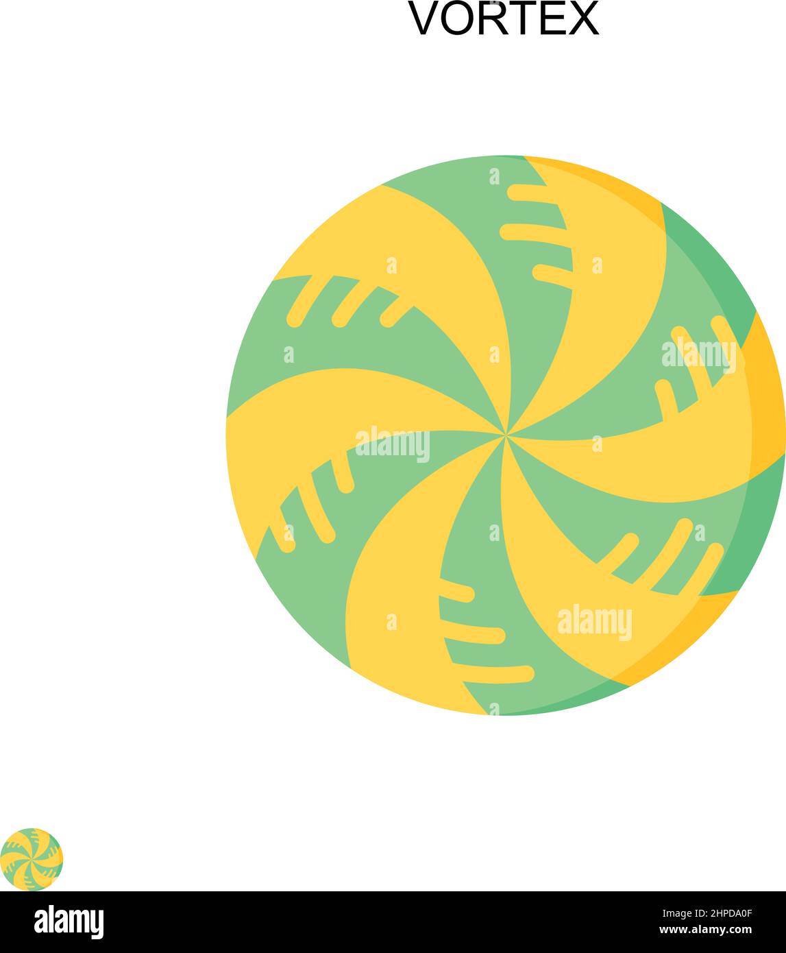 Vortex Simple vector icon. Illustration symbol design template for web ...