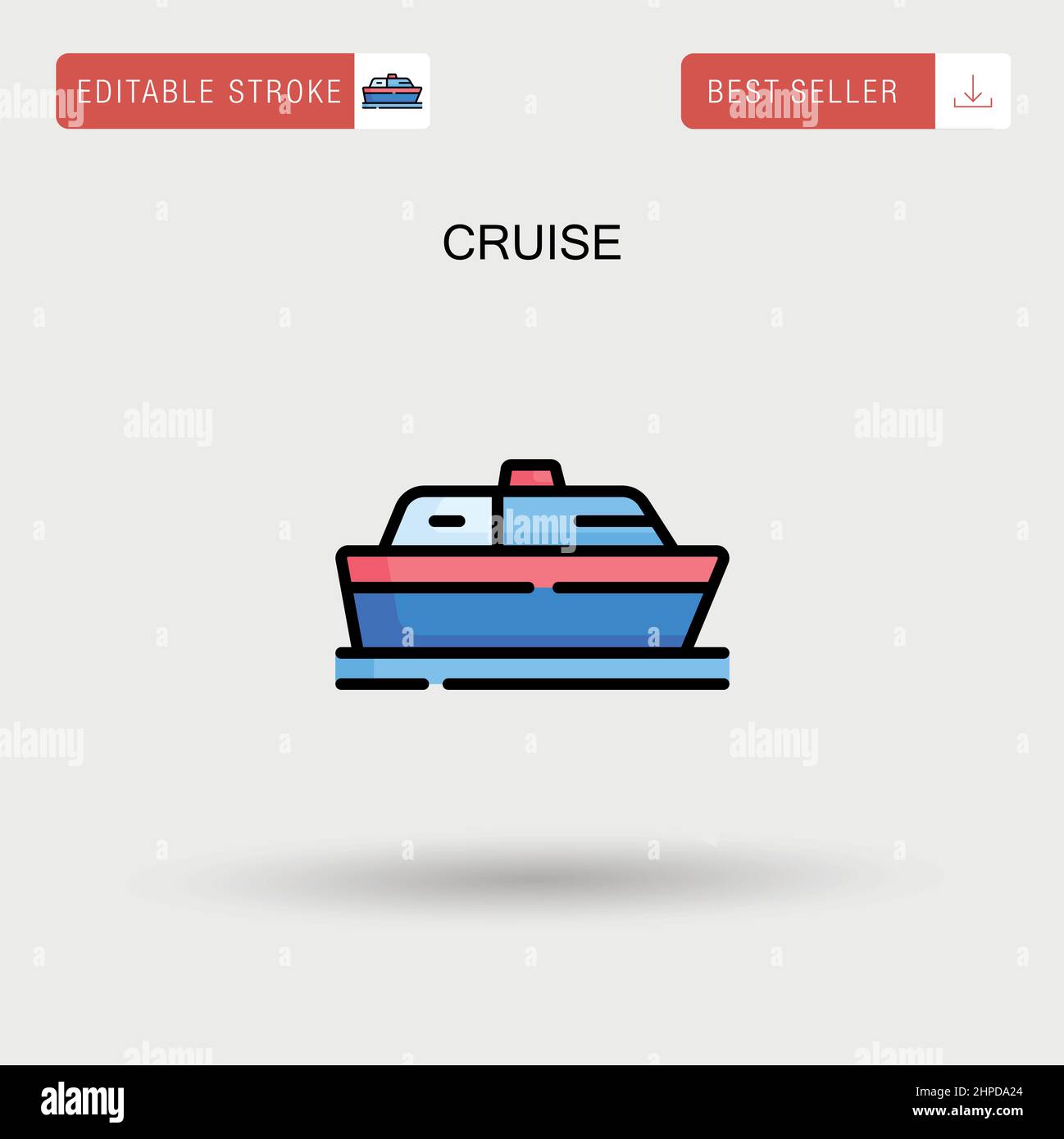 Cruise Simple vector icon Stock Vector Image & Art - Alamy