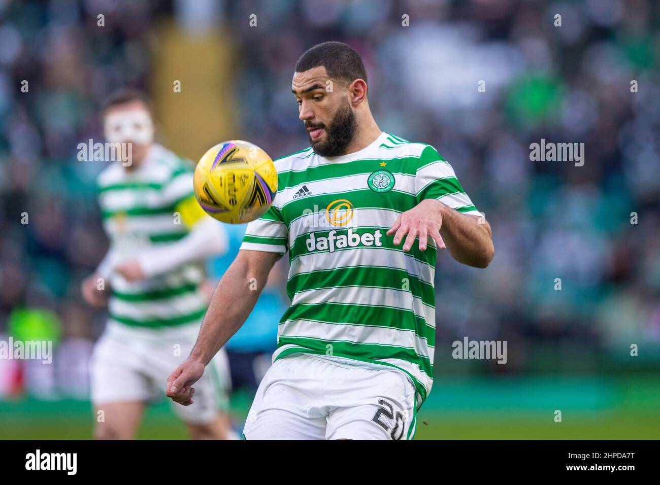 20th February 2022 ; Celtic Park, Glasgow, Scotland; Scottish premier ...