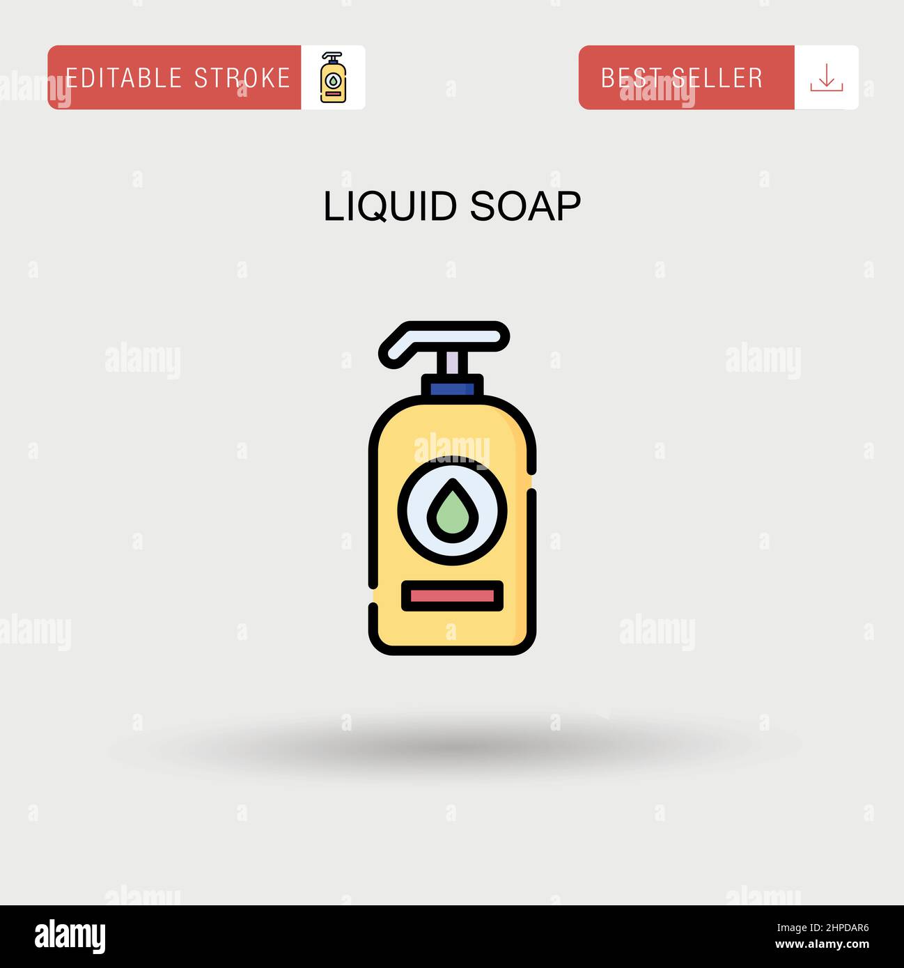 Liquid soap Simple vector icon Stock Vector Image & Art - Alamy