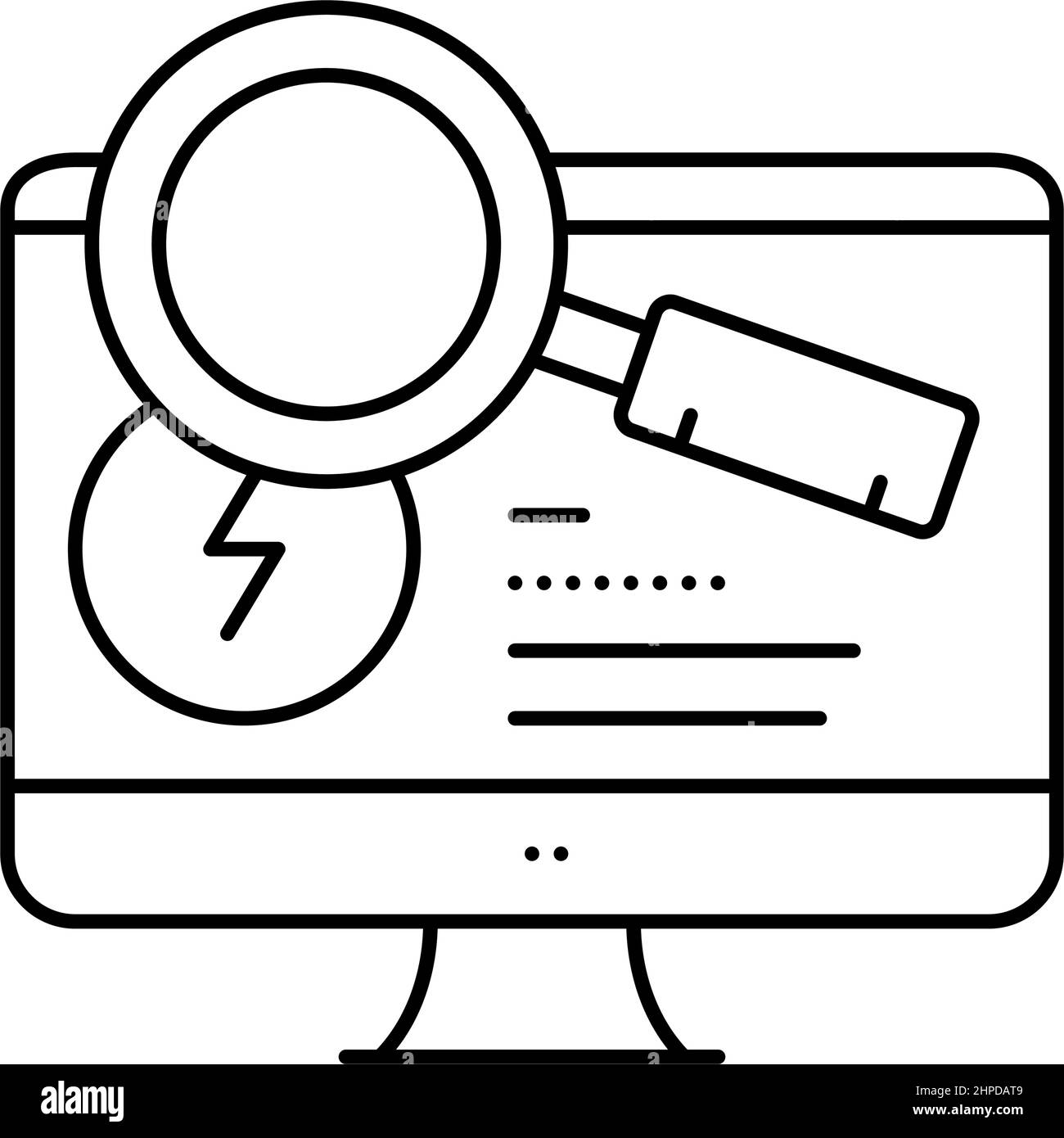 research computer incident line icon vector illustration Stock Vector ... research computer incident line icon vector illustration Stock Vector ...