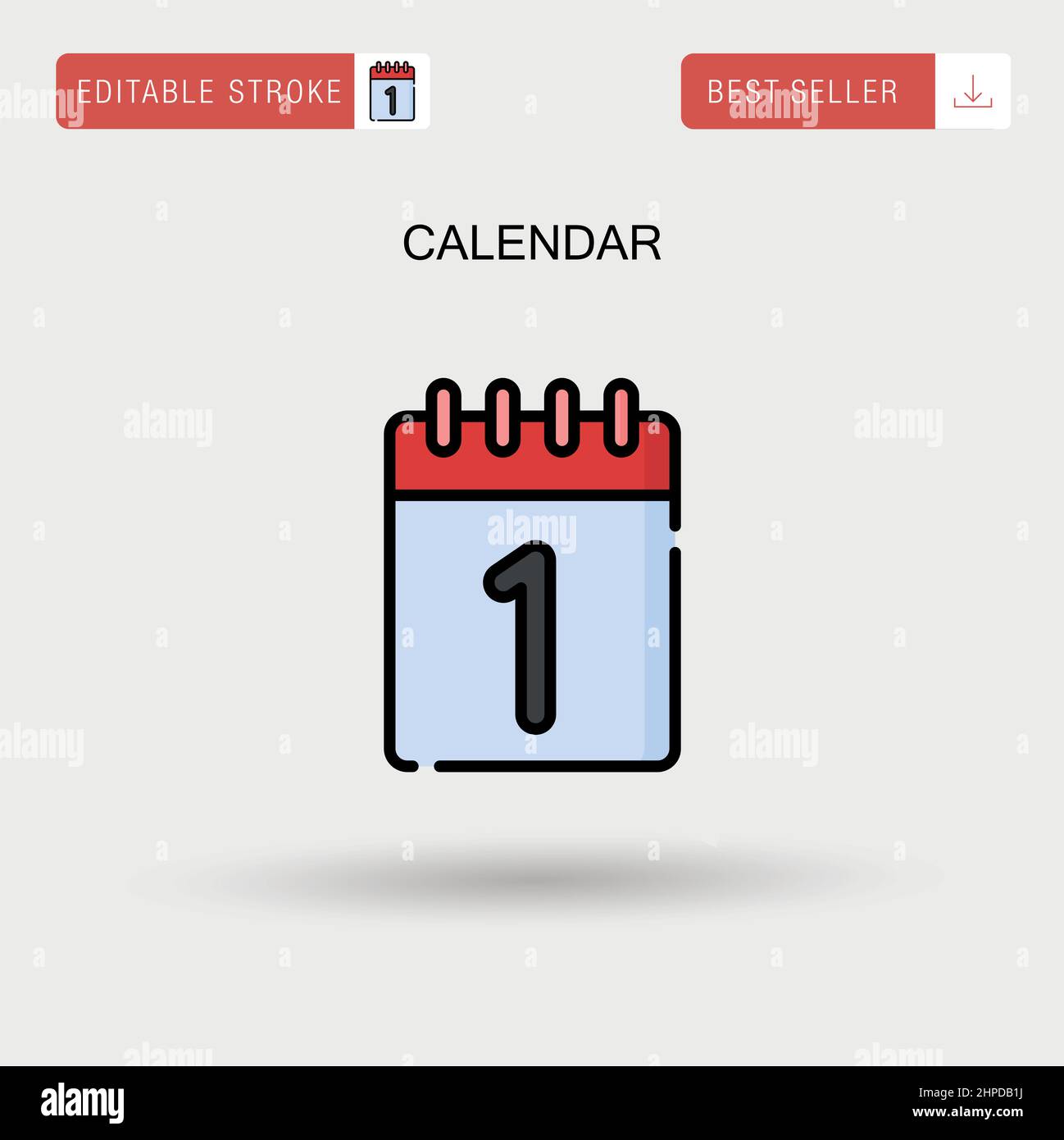 Calendar Simple vector icon Stock Vector Image & Art - Alamy