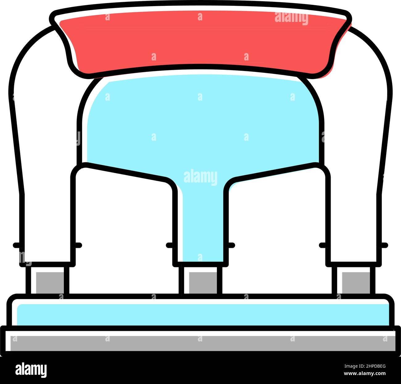 three-hole punch color icon vector illustration Stock Vector Image ...