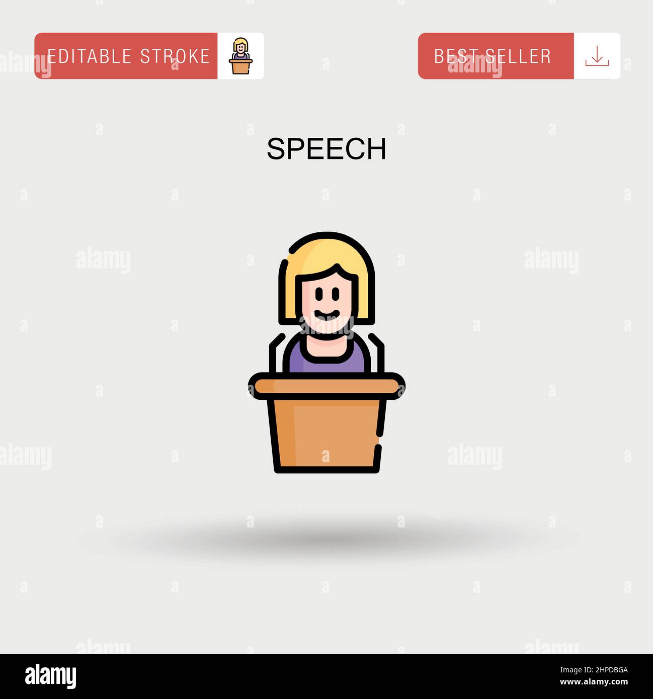Speech Simple vector icon Stock Vector Image & Art - Alamy
