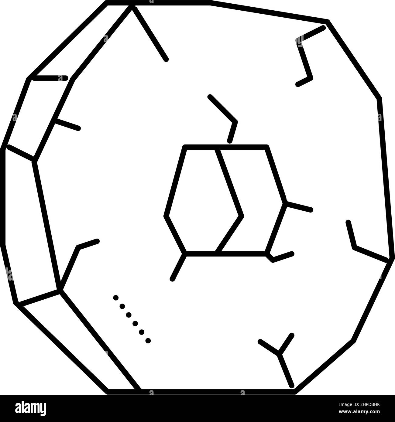 prehistoric megalithic stone coin line icon vector illustration Stock ...