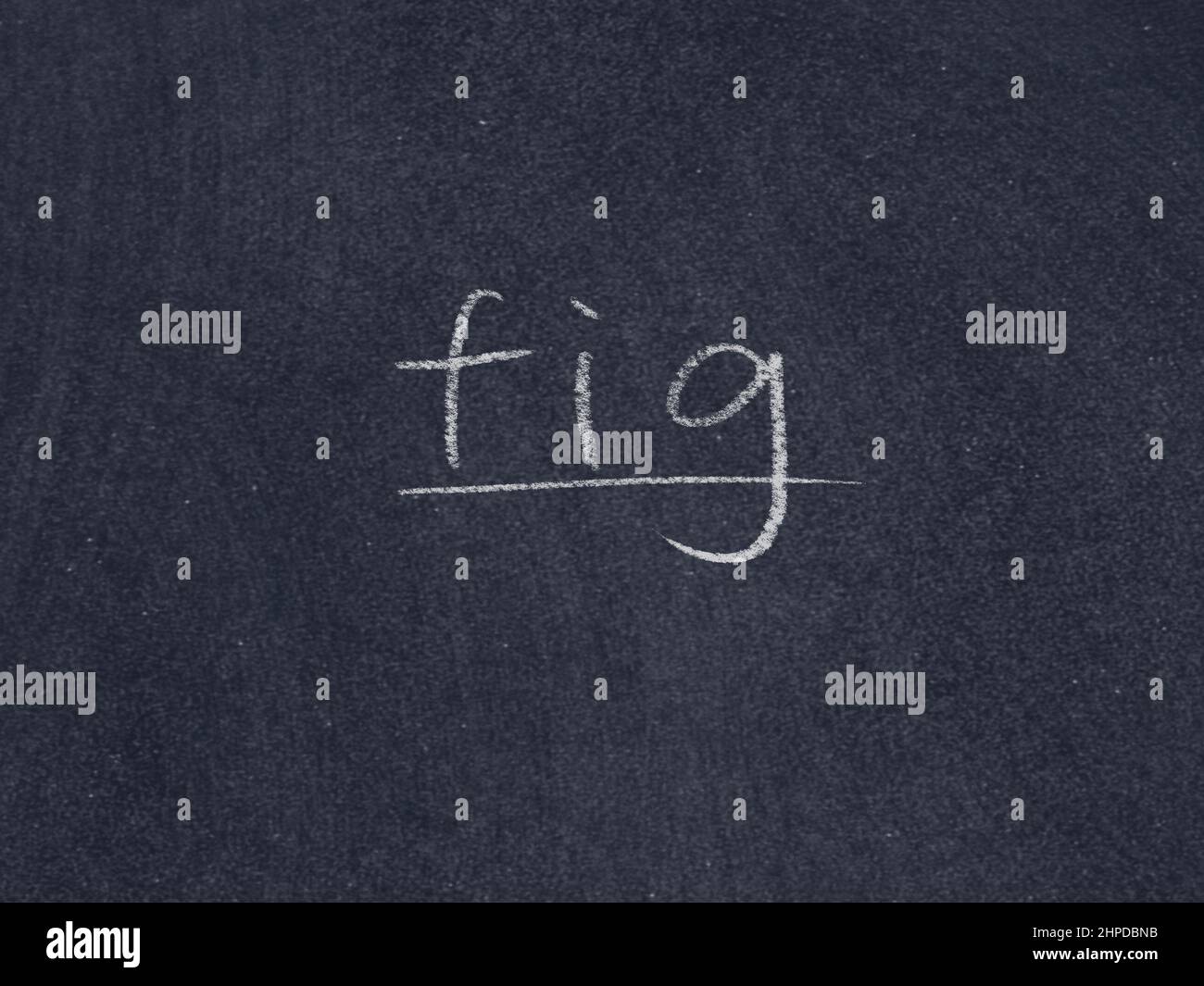 fig concept word on blackboard background Stock Photo - Alamy