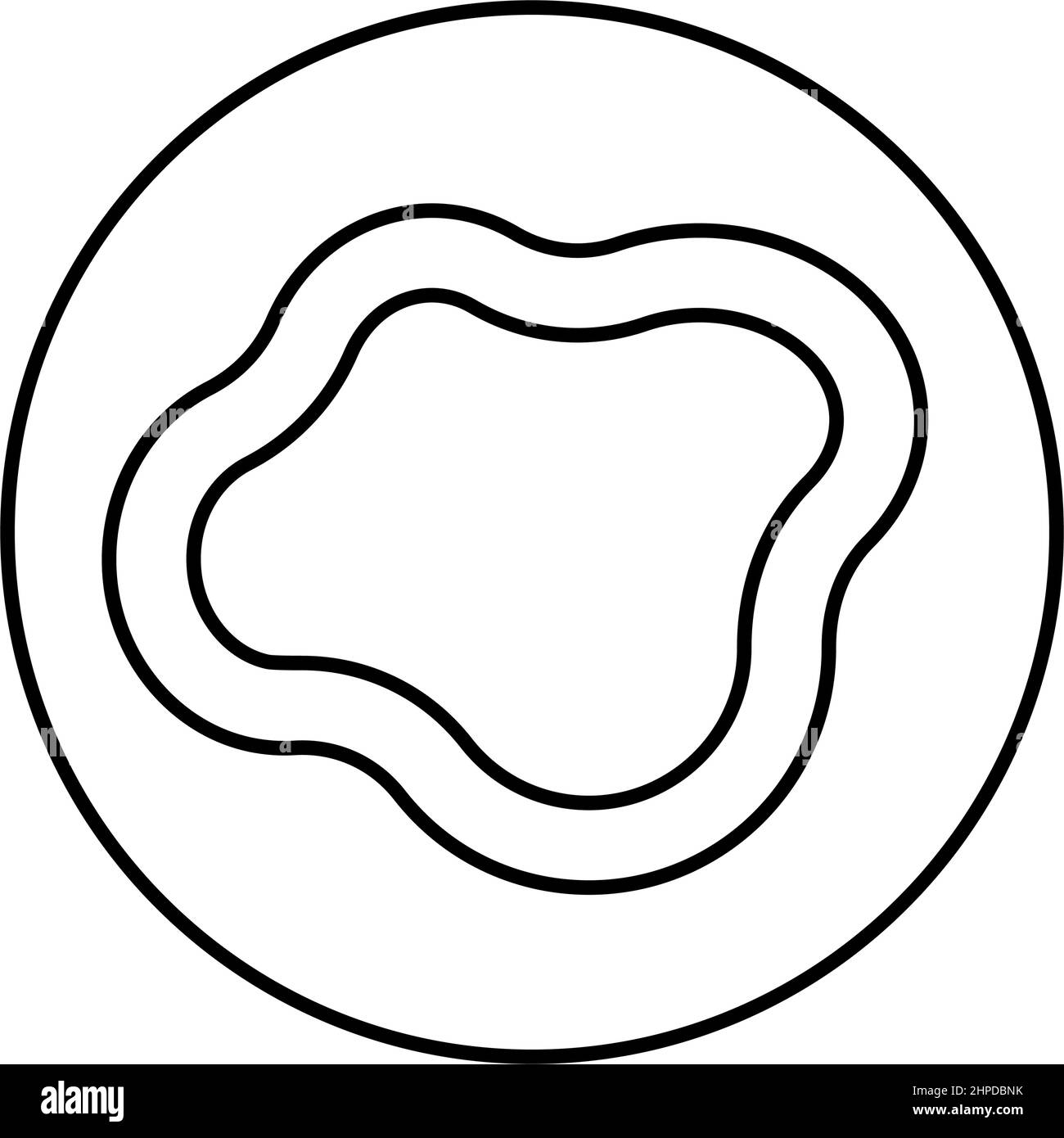 bruise skin disease line icon vector illustration Stock Vector Image ...