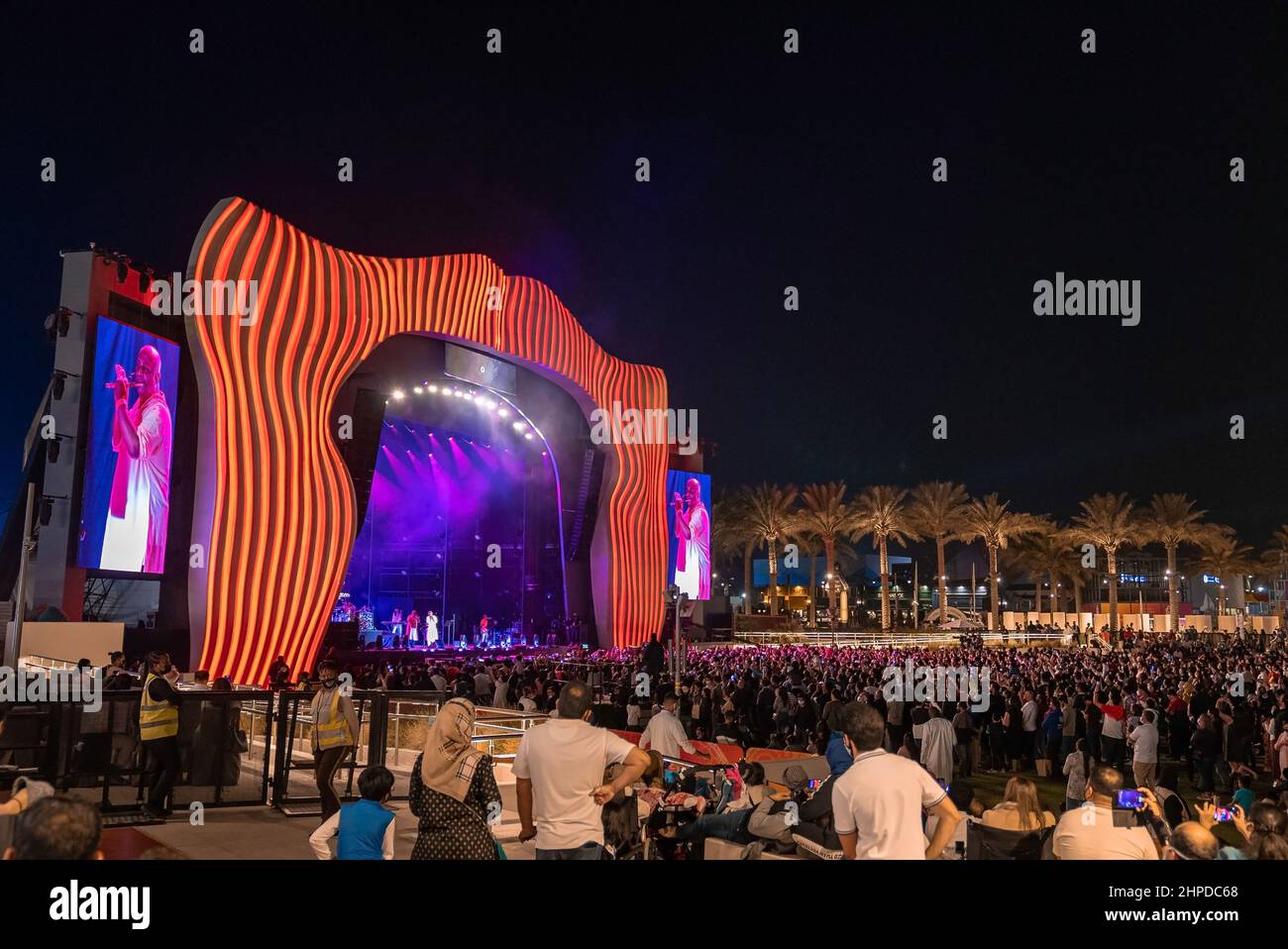 Dubai Expo 2020 exhibition show with many amazing pavilions Stock Photo ...