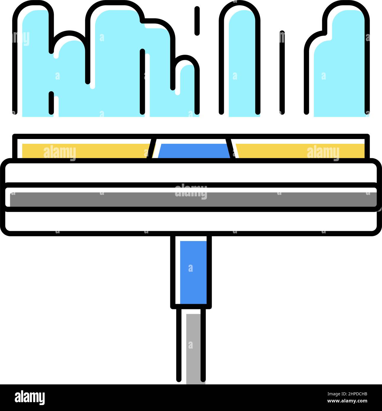 window cleaning accessory squeegee color icon vector illustration Stock ...