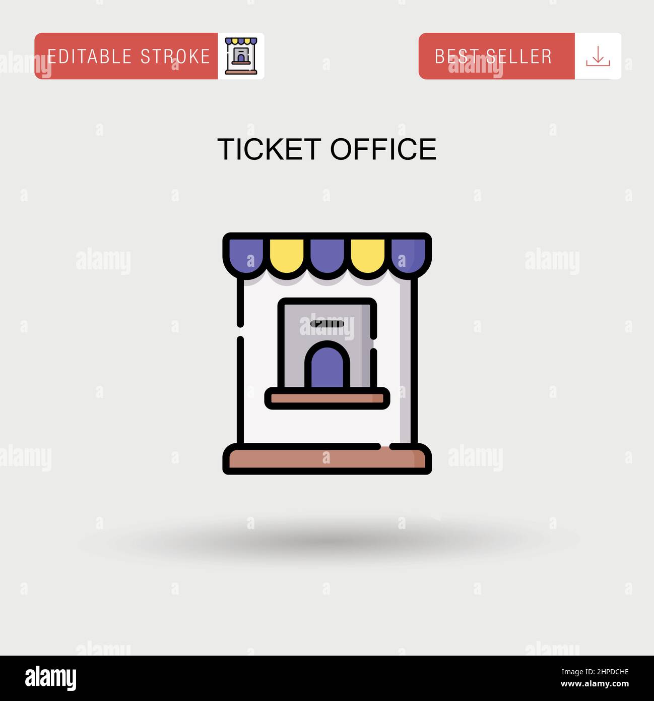 Ticket counter booth Stock Vector Images - Alamy