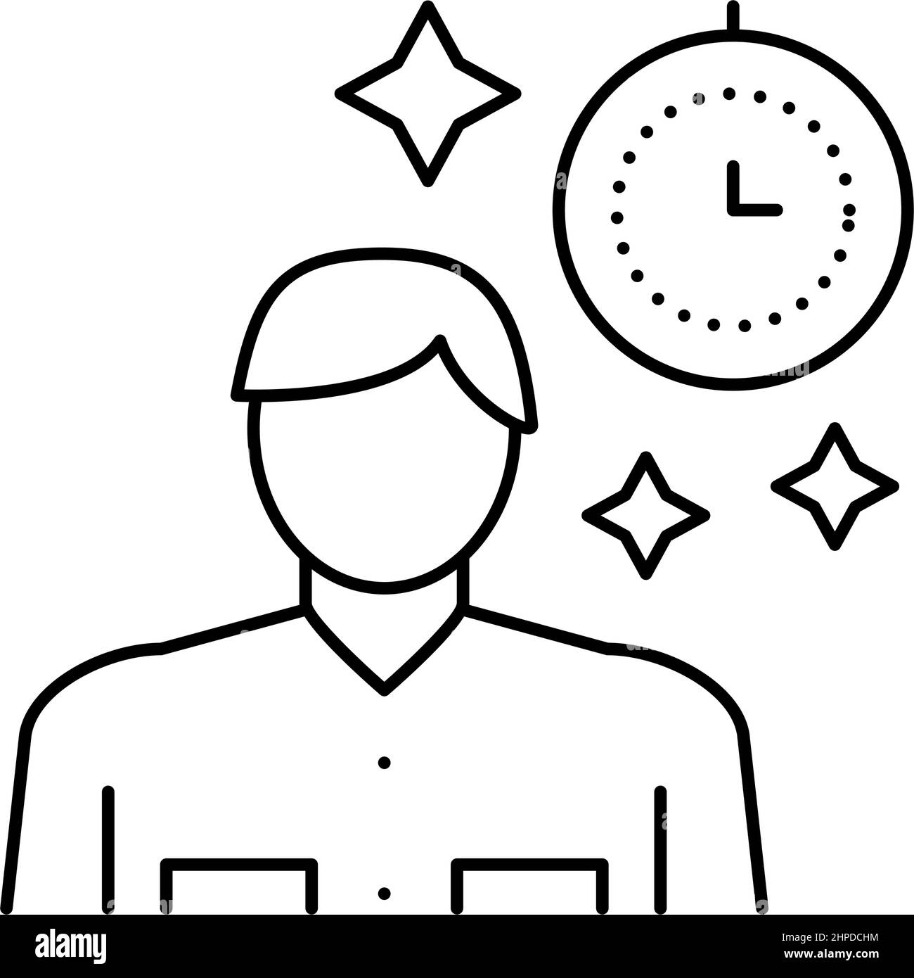 human nostalgia line icon vector illustration sign Stock Vector Image ...