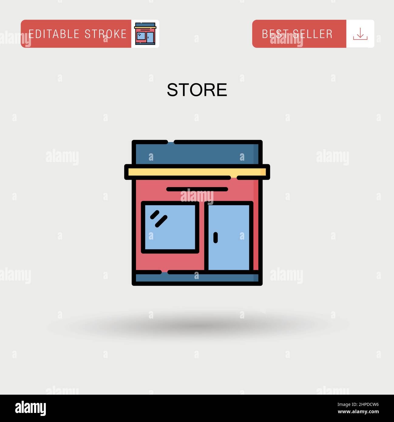 Store Simple vector icon Stock Vector Image & Art - Alamy