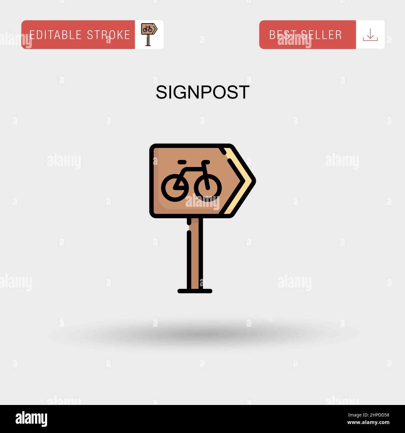 Blue direction signpost Stock Vector Images - Alamy