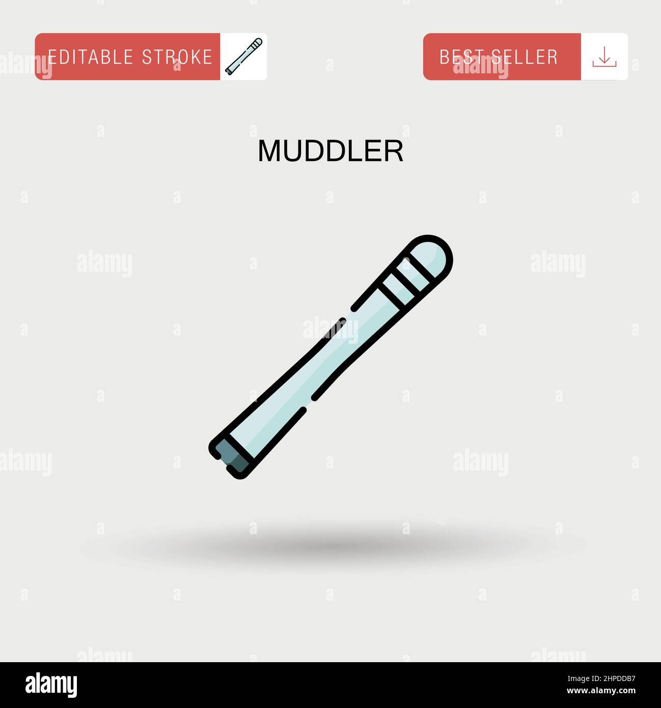 Shaker with muddler Stock Vector Images - Alamy