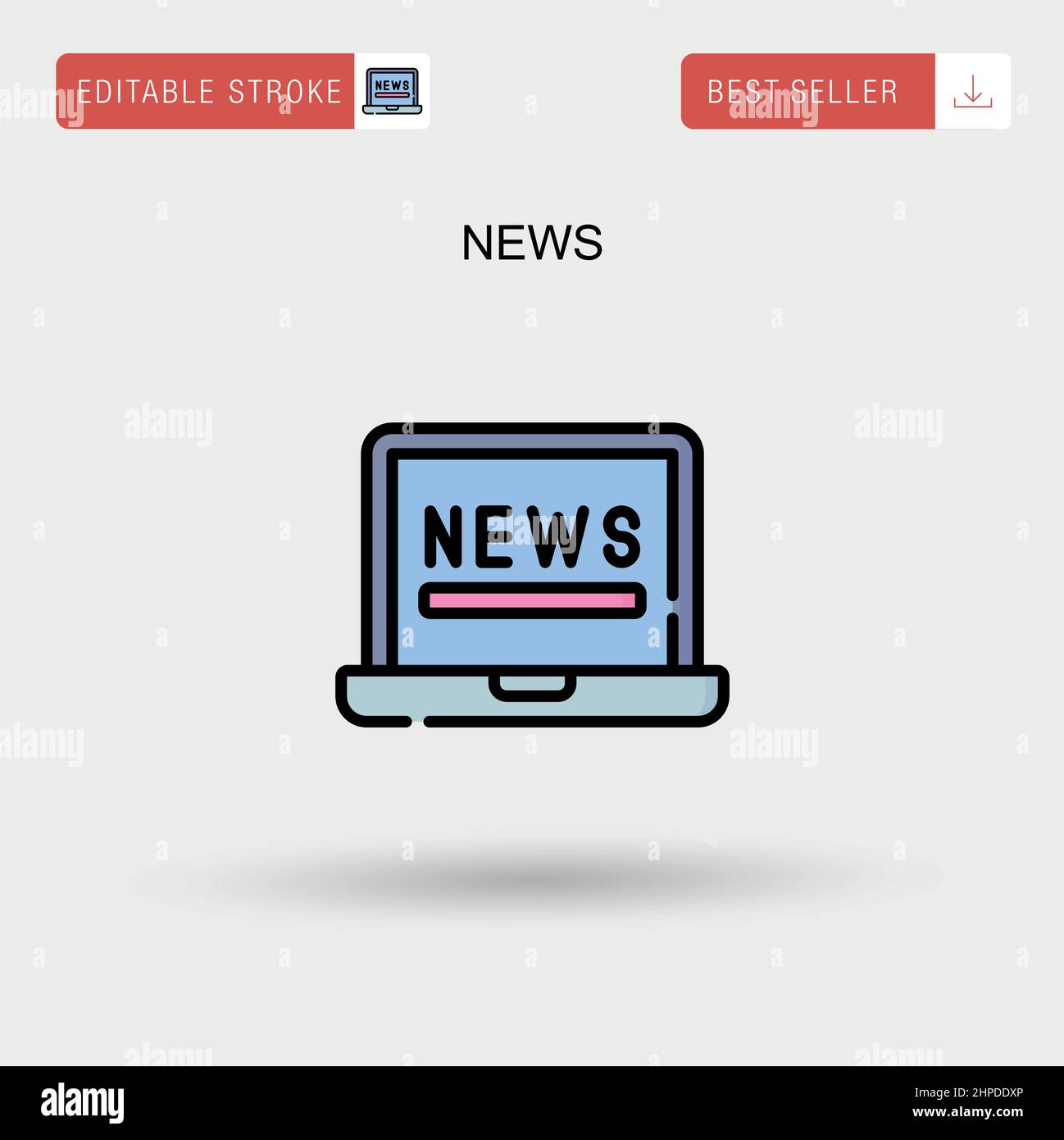 News Simple vector icon Stock Vector Image & Art - Alamy