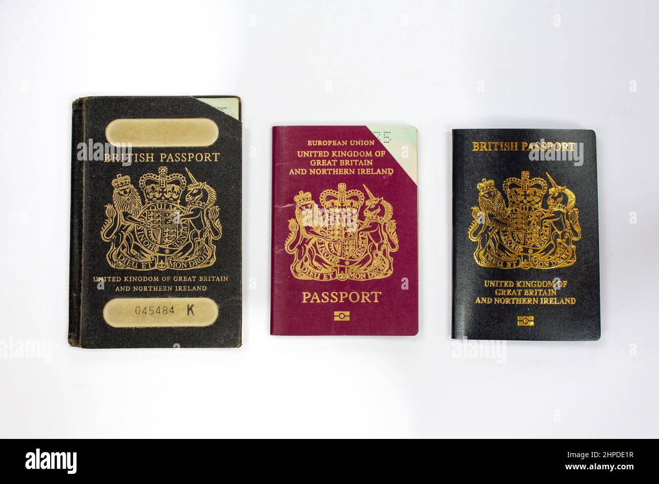 Old british passport hi-res stock photography and images - Alamy