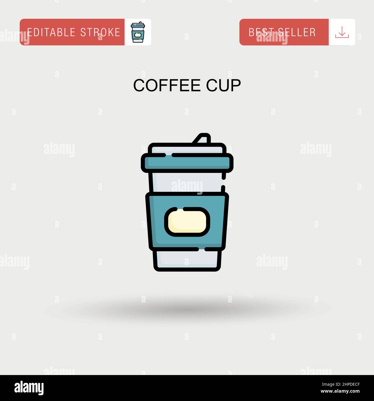 Mug cup white saucer ceramic cafe Stock Vector Images - Alamy