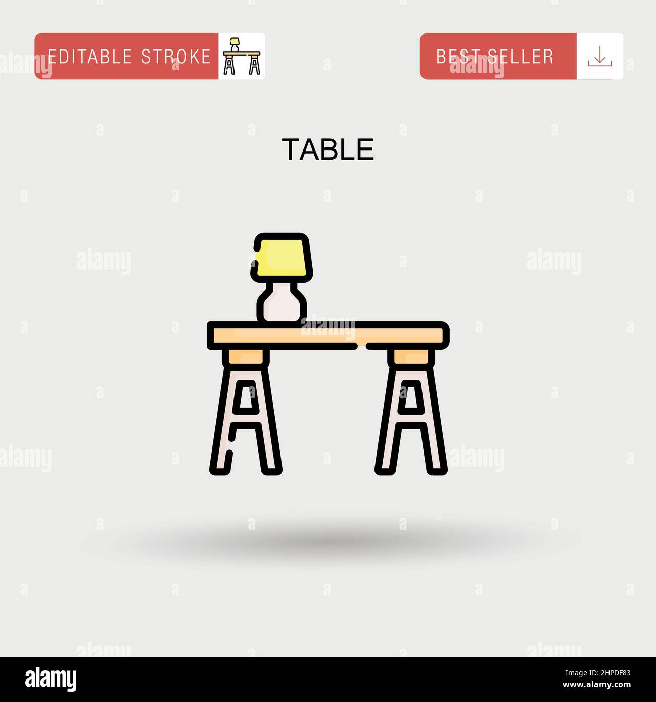 Wooden bright table Stock Vector Images - Alamy