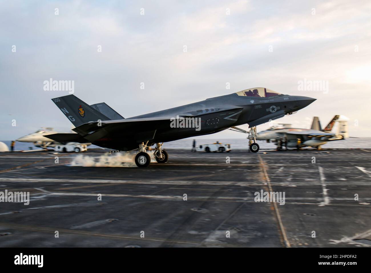 PHILIPPINE SEA (Feb. 19, 2022) An F-35C Lightning II, assigned to the ...