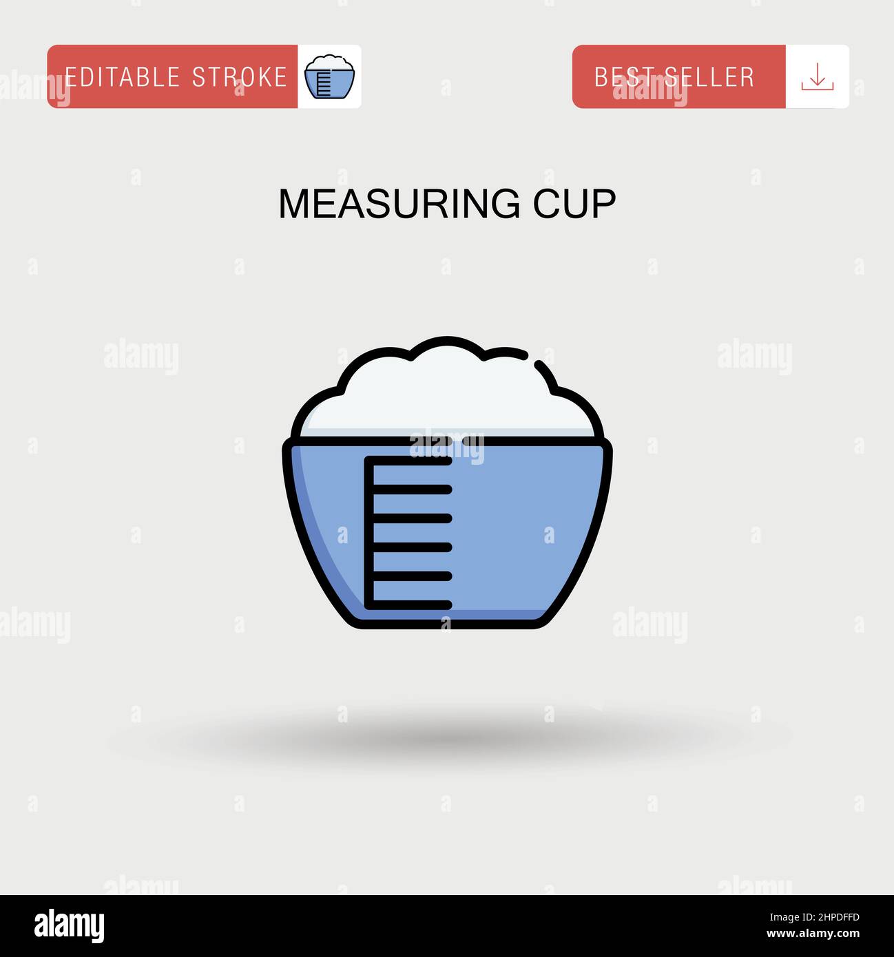 Measuring cup symbol icon hi-res stock photography and images - Alamy