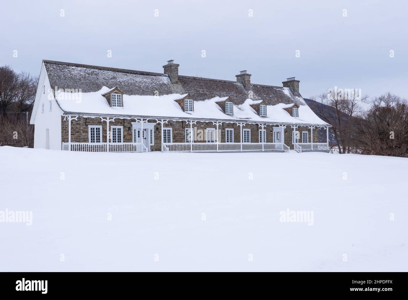 The old farm where are the administration of the Cap-Tourmente National ...