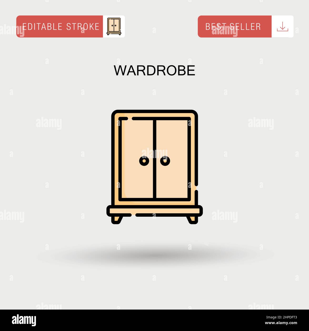 Wardrobe Simple vector icon Stock Vector Image & Art - Alamy