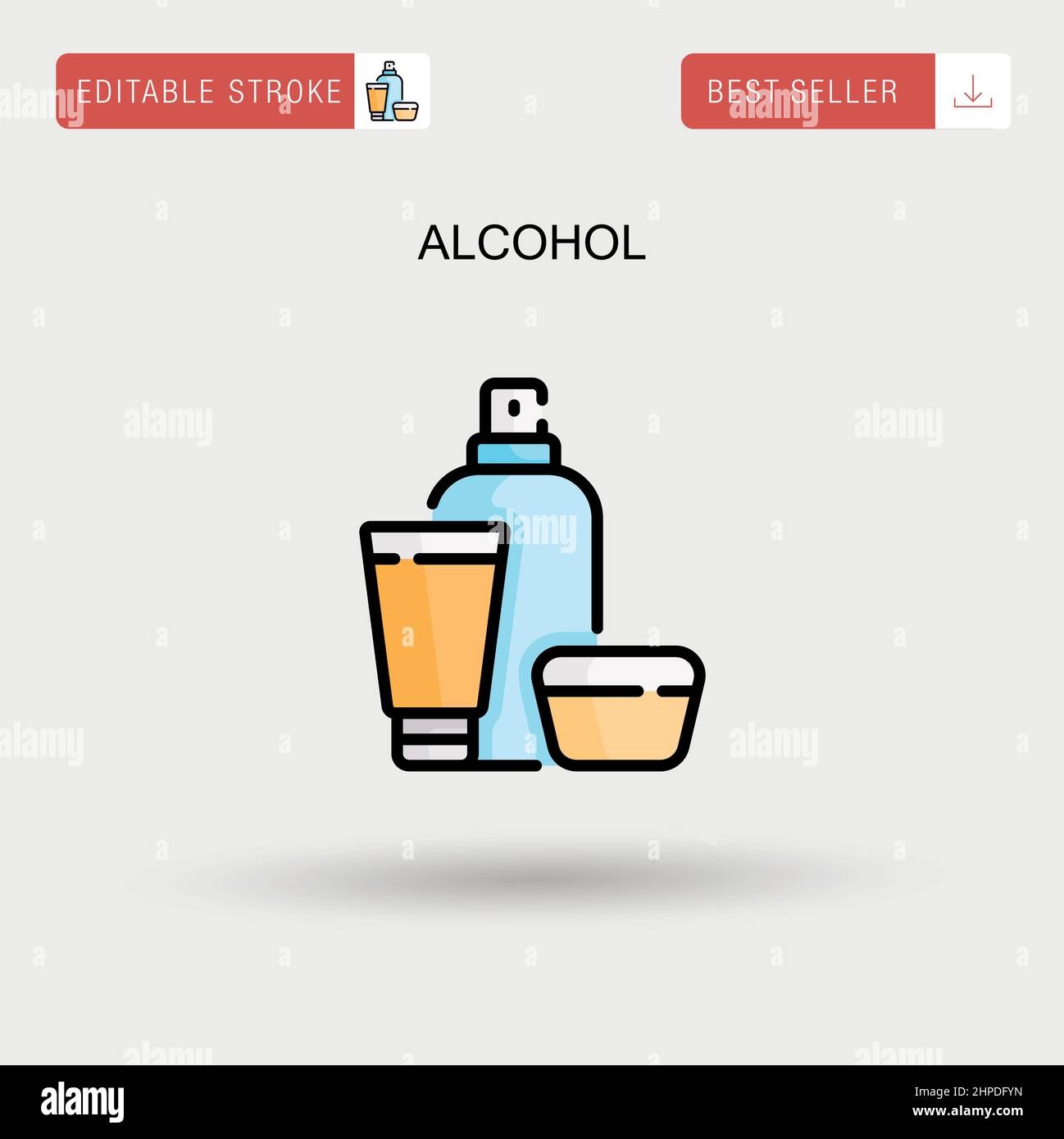 Alcohol Simple vector icon Stock Vector Image & Art - Alamy