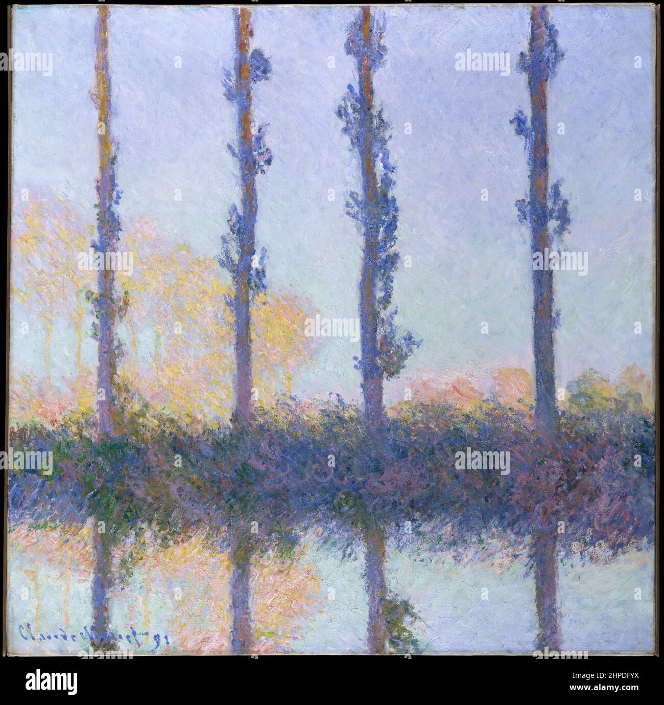 Title: The Four Trees Creator: Claude Monet Date: 1891 Dimensions: 81.9 ...