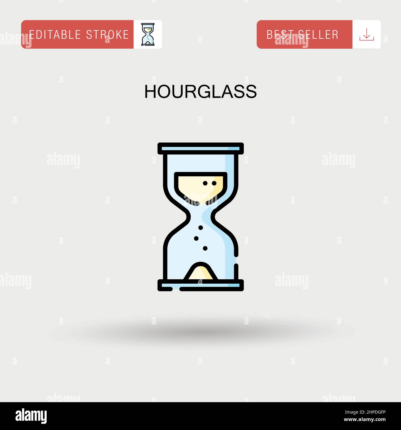 Hourglass Simple vector icon Stock Vector Image & Art - Alamy