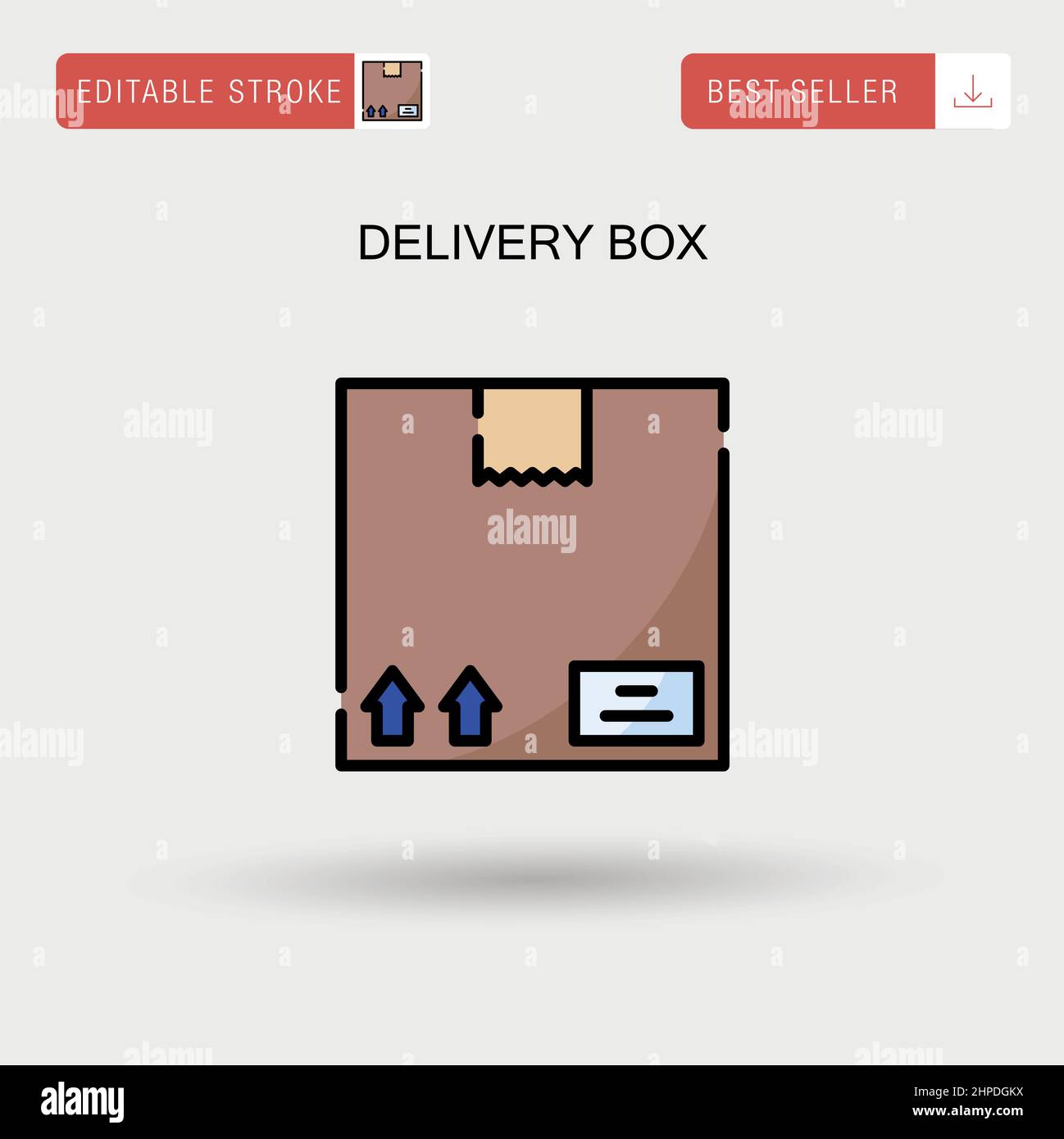 Delivery cardboard box 3d Stock Vector Images - Alamy