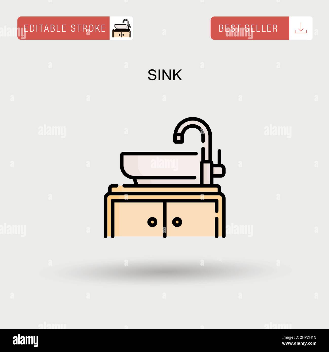 Sink icon hi-res stock photography and images - Alamy