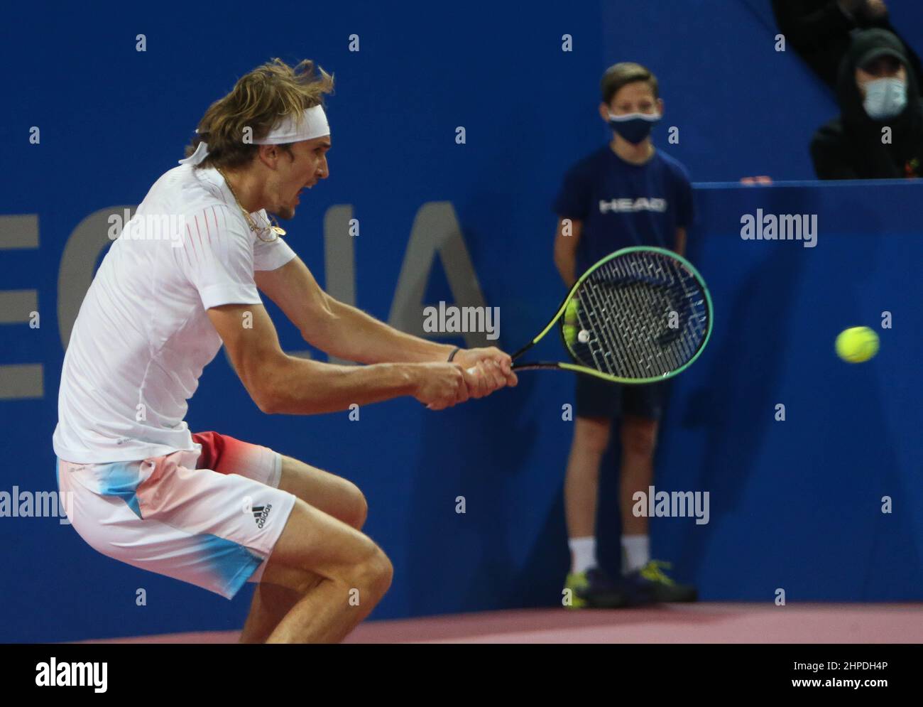 Alexander Zverev of Germany during the final of the Open Sud de Fance 2022, ATP 250 tennis ...