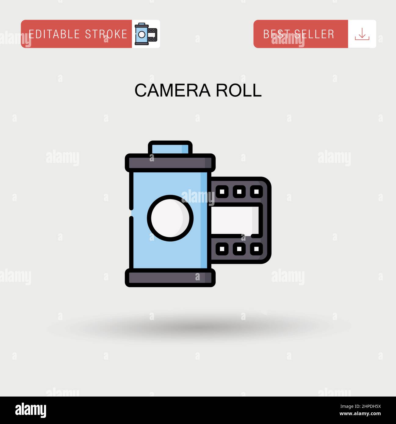 Camera roll Simple vector icon Stock Vector Image & Art - Alamy