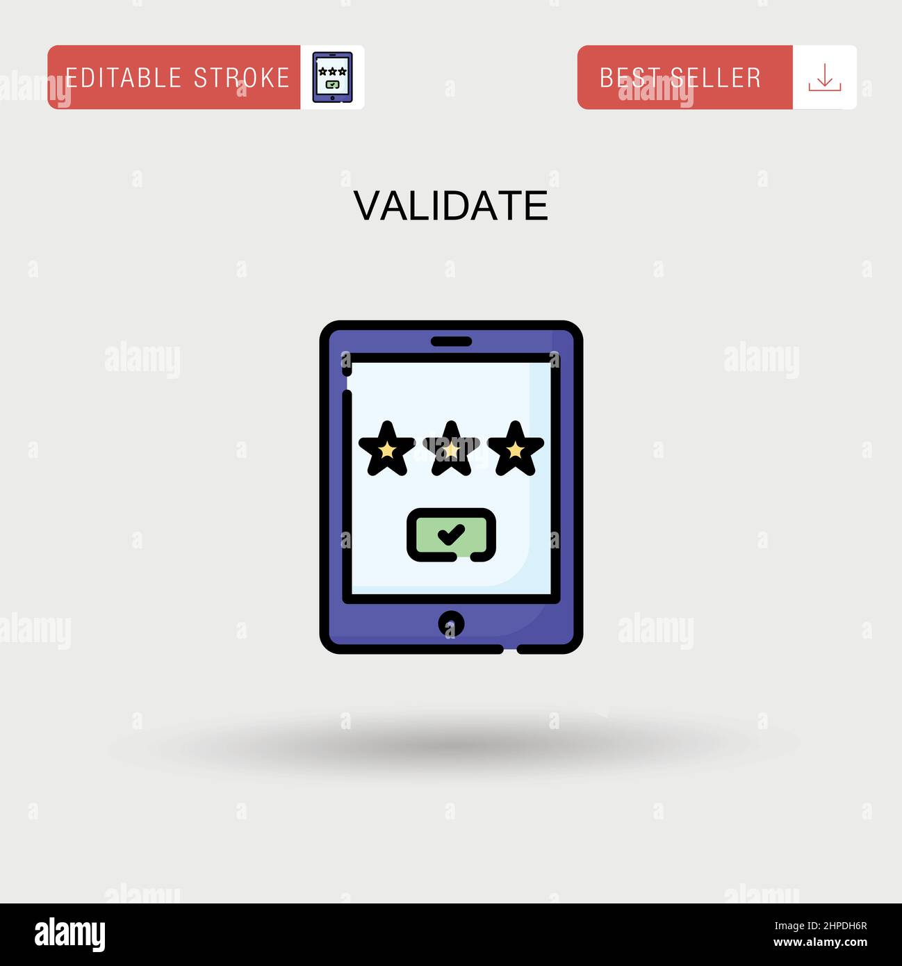 Validate Simple vector icon Stock Vector Image & Art - Alamy