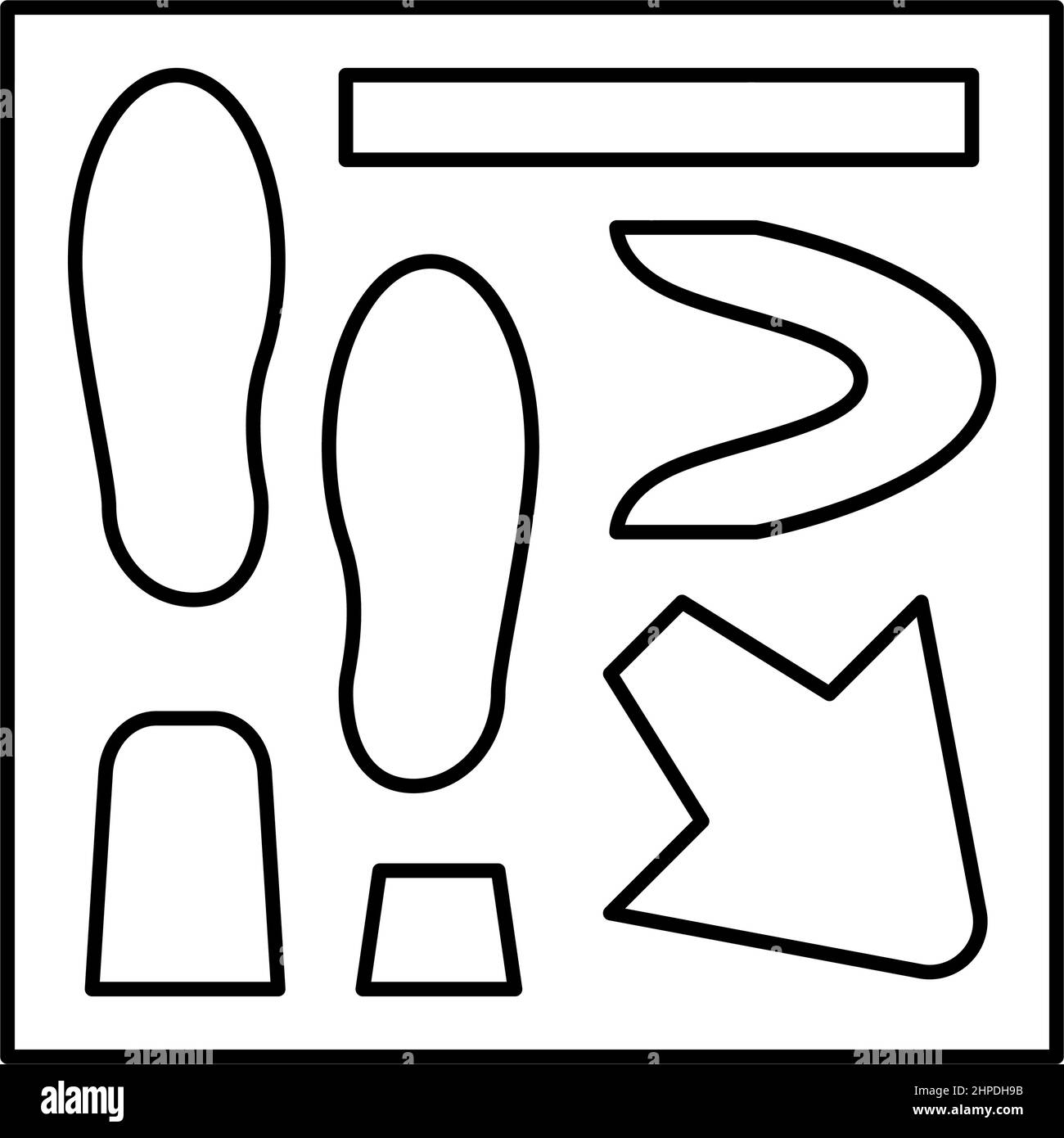 shoe making model line icon vector illustration Stock Vector Image ...