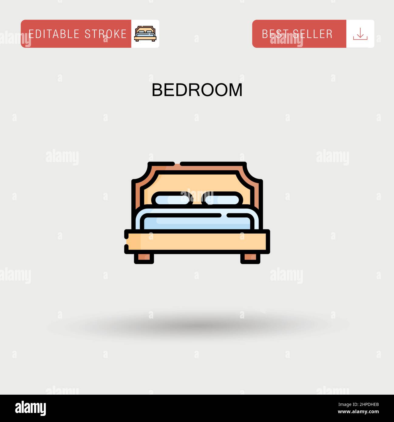 Cozy living room bedroom Stock Vector Images - Alamy