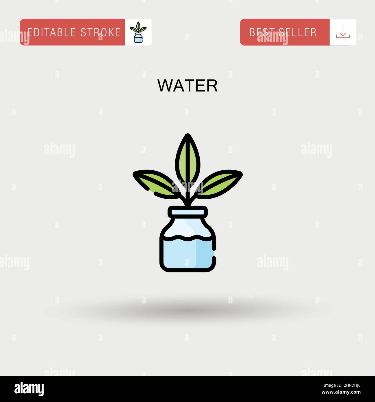 Water Simple vector icon Stock Vector Image & Art - Alamy
