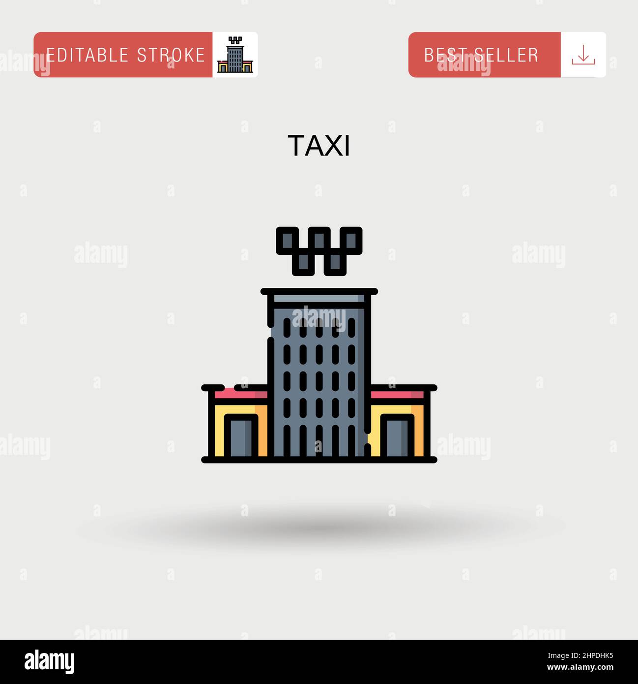 Taxi Simple vector icon Stock Vector Image & Art - Alamy