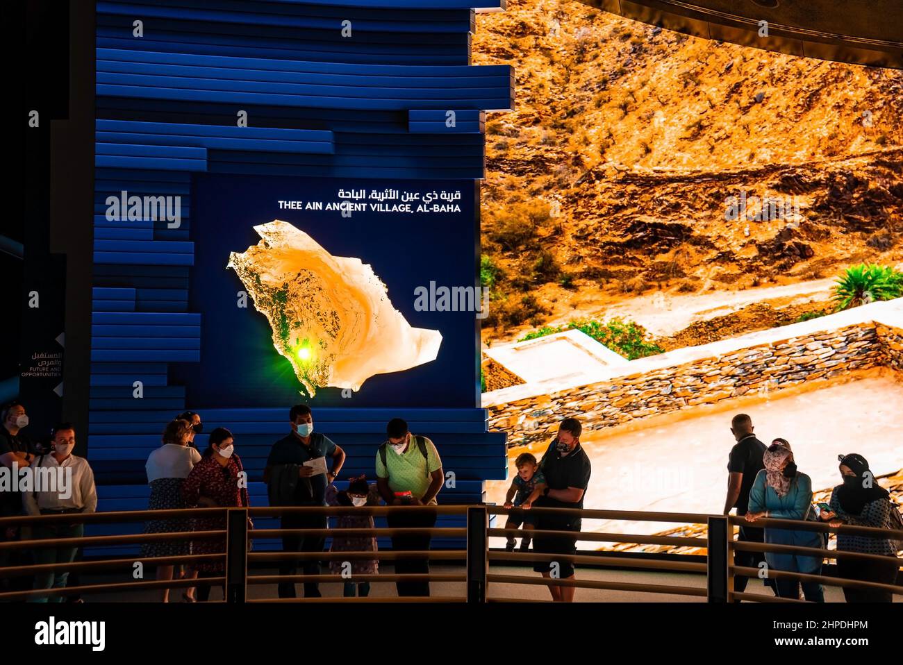 Dubai Expo 2020 exhibition show with many amazing pavilions Stock Photo ...