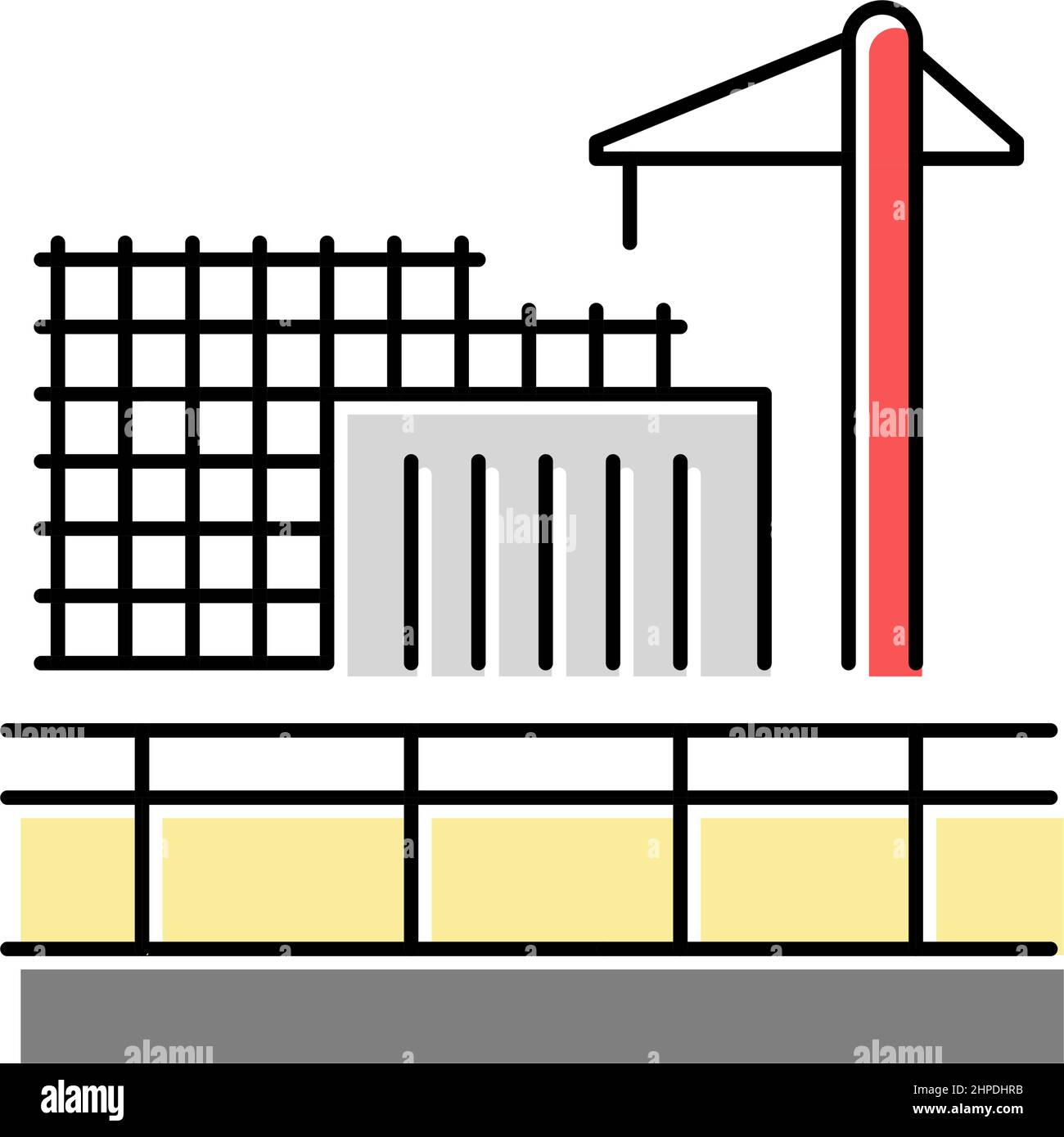 building construction color icon vector illustration Stock Vector Image ...