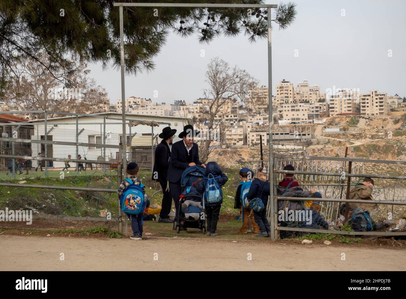 Religious Jews in Neve Yaakov also Neveh Ya'aqov a Jewish neighborhoods ...