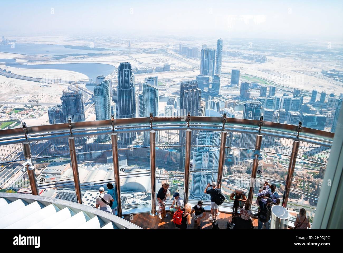 Burj khalifa observation deck 124 hi-res stock photography and images - Alamy