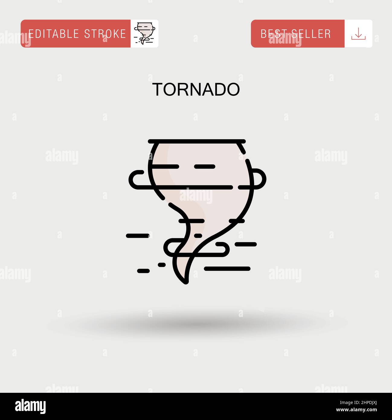 Tornado funnel destruction hi-res stock photography and images - Alamy