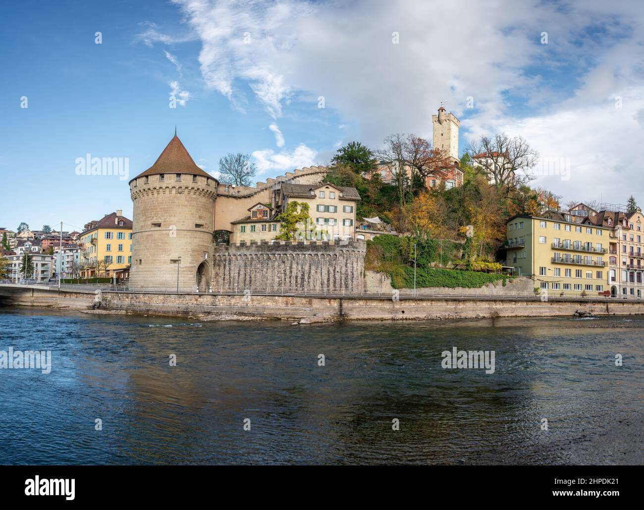 Luzern Skyline and Musegg Wall (Museggmauer) with Nolli Tower ...