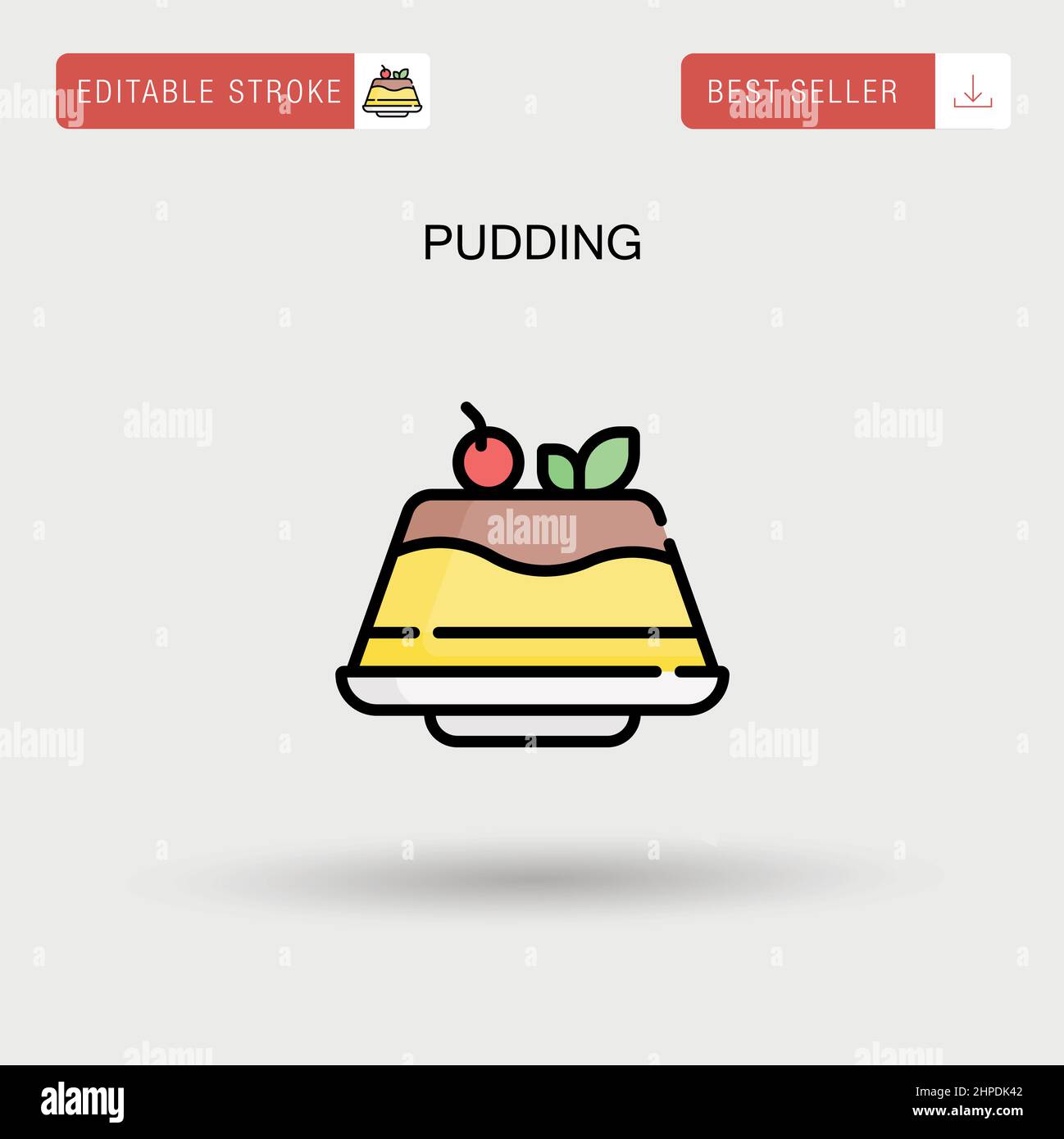 Pudding Stock Vector Images - Alamy