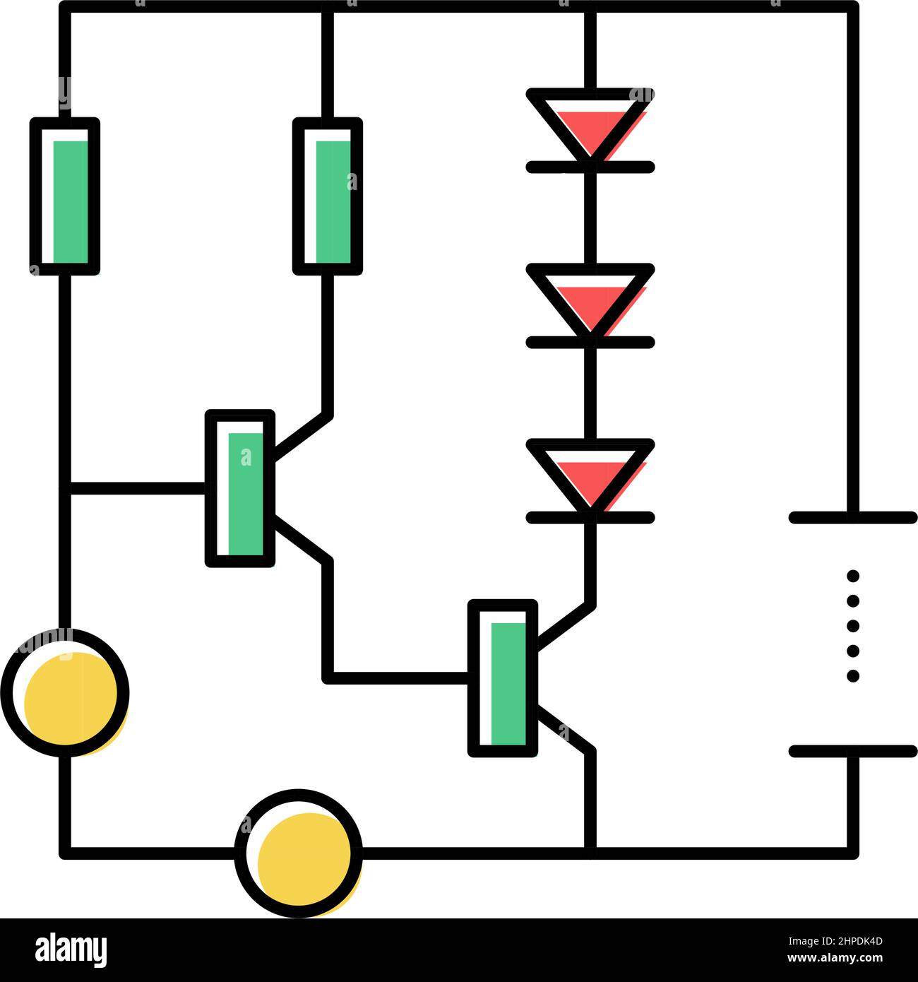 circuit diagram color icon vector illustration Stock Vector Image & Art ...