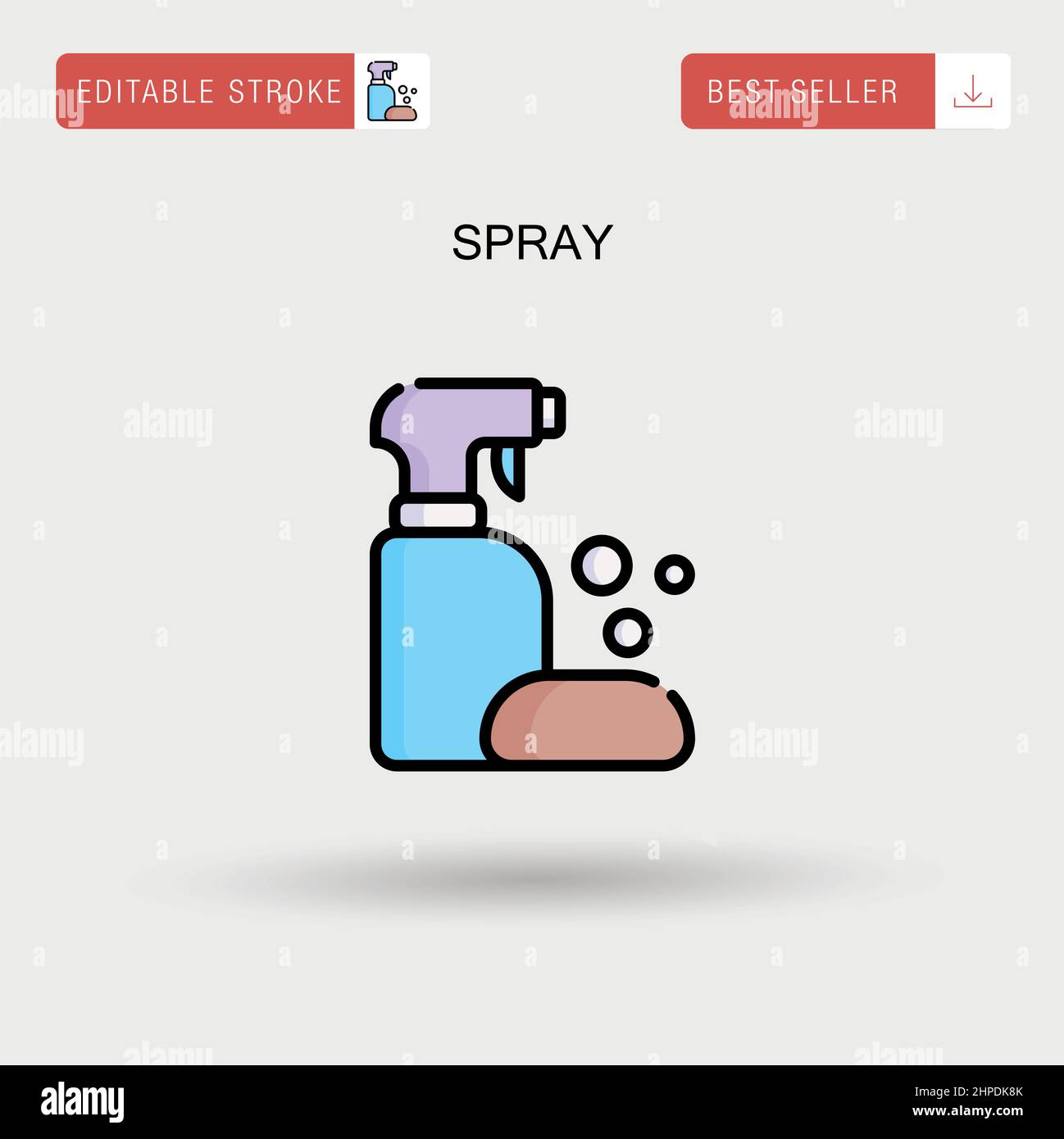 Spray Simple vector icon Stock Vector Image & Art - Alamy